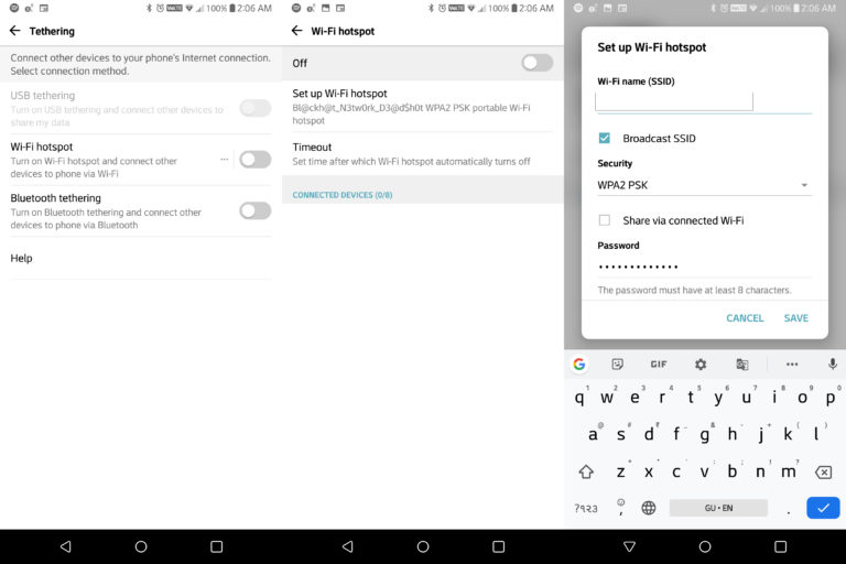 How to Tether an Internet Connection with an Android Phone
