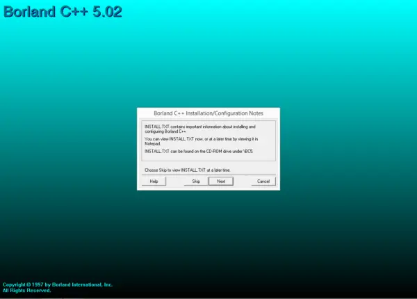 Download Borland Turbo C++ for Windows