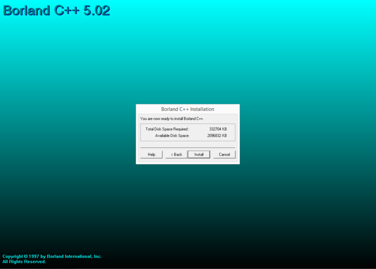Download Borland Turbo C++ for Windows