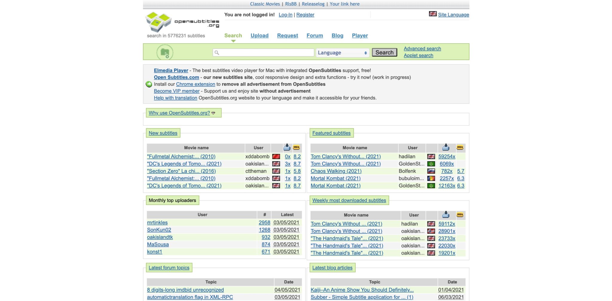12 Best Subtitles Download Sites for Movies & TV Shows (SRT)