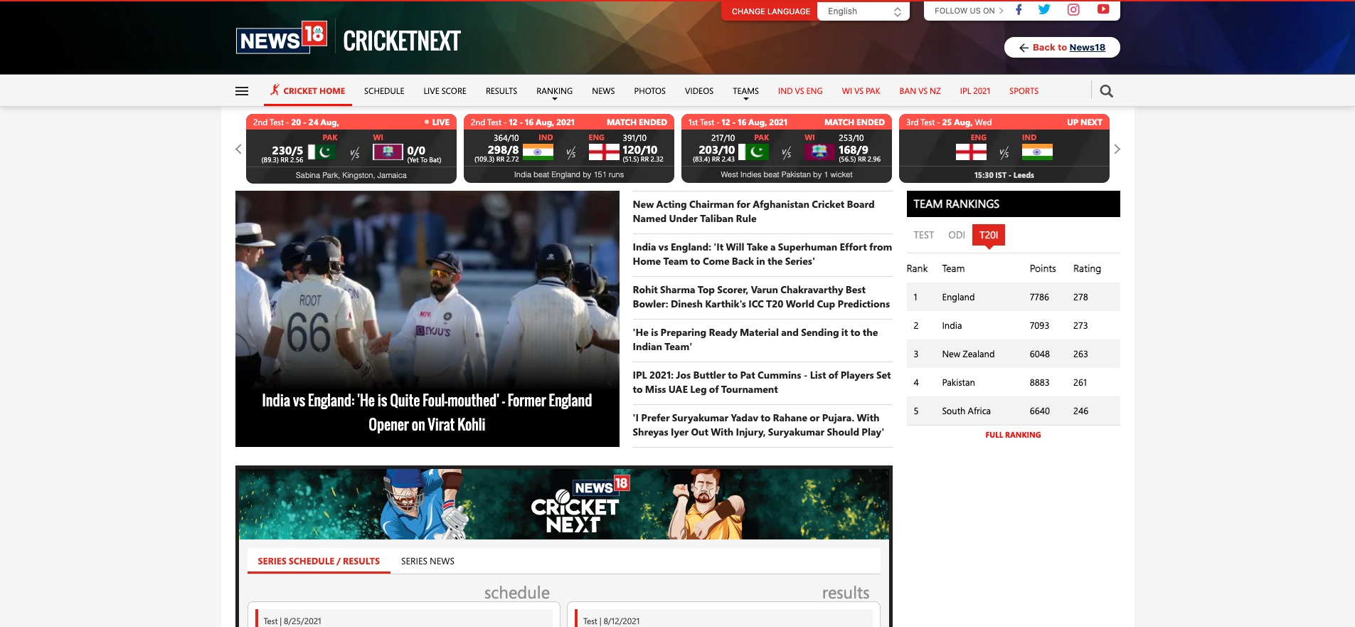 7 Best Cricket Sites for Every Cricket Lover