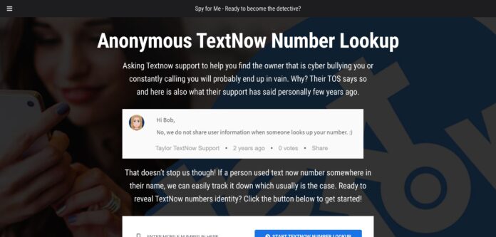 TextNow Number Lookup: How to Trace a TextNow Number