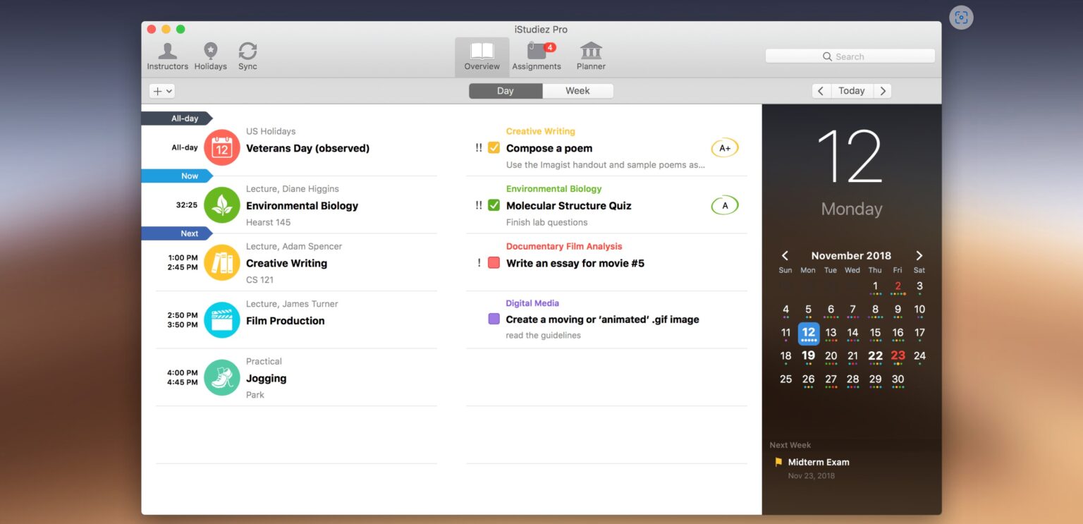 12 Best College/Class Schedule Makers to Help Manage Time