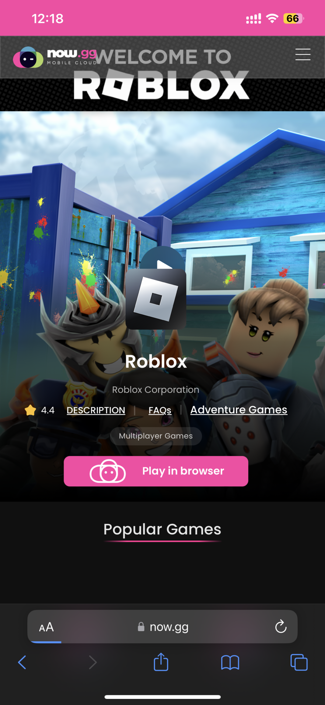 How to Play Roblox on Now.GG