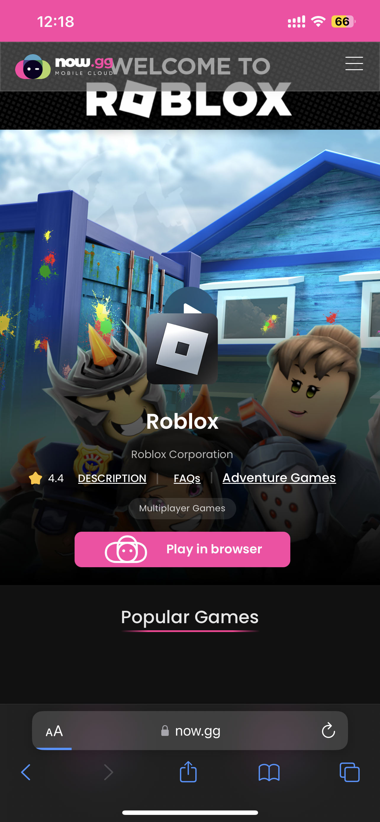 How to Play Roblox on Now.GG