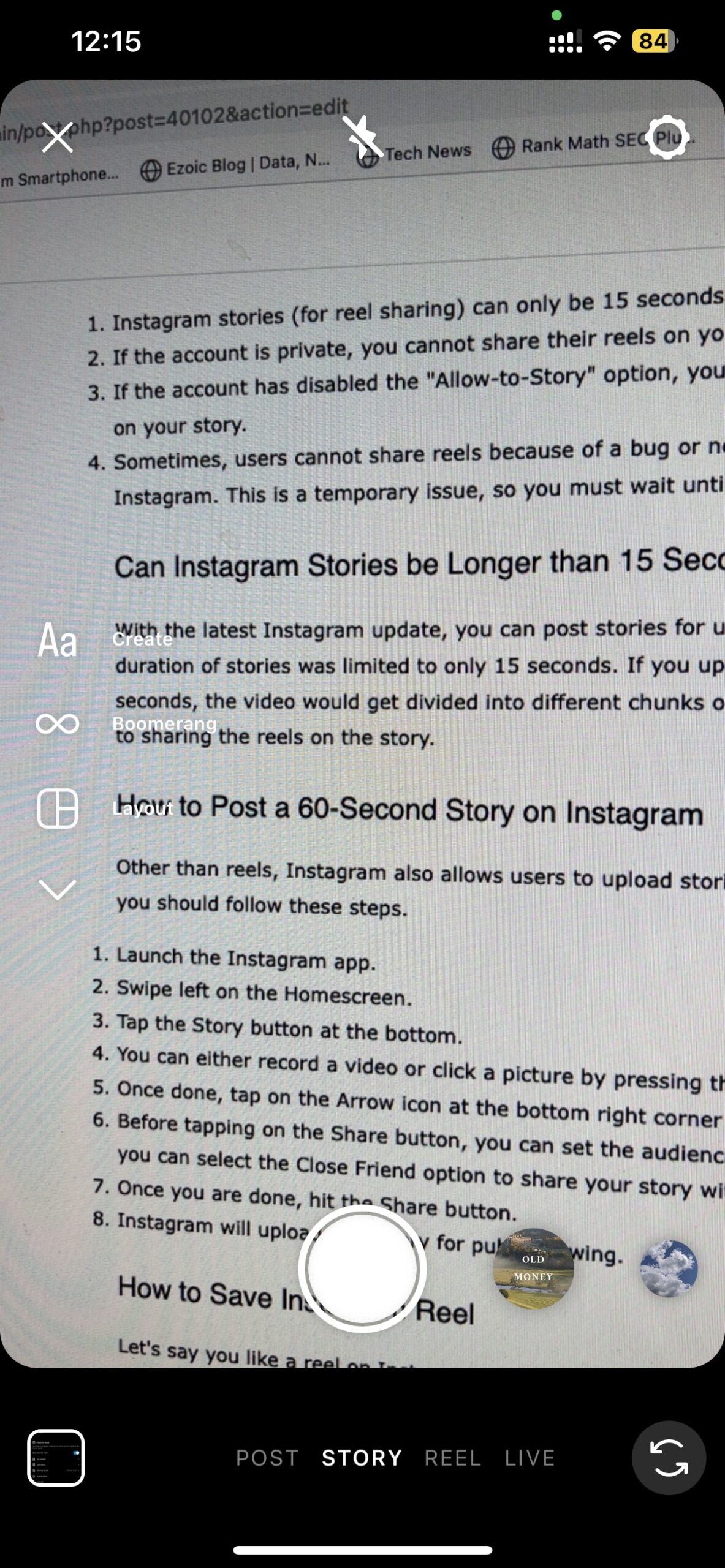 How to Share Full Reels on Instagram Story