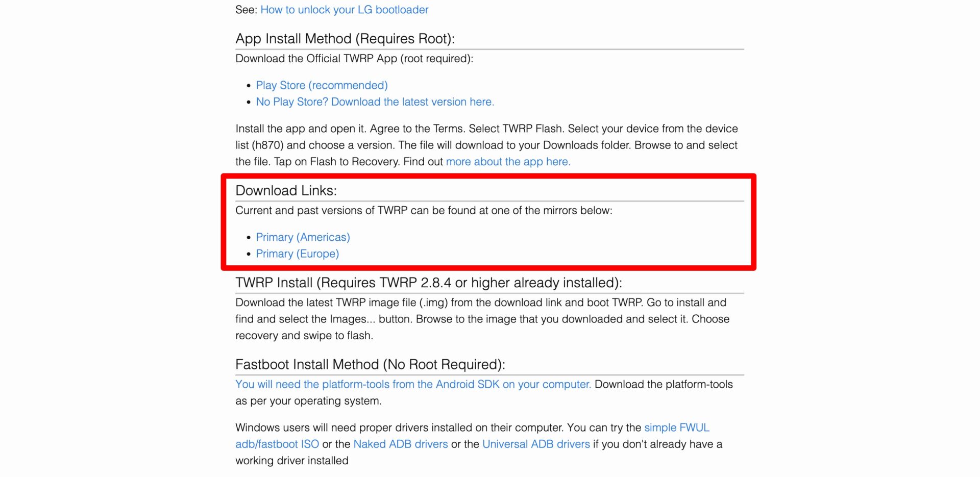 How to Flash TWRP Recovery via Fastboot on Android