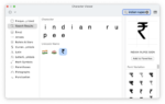 How to Type Rupee Symbol on Mac