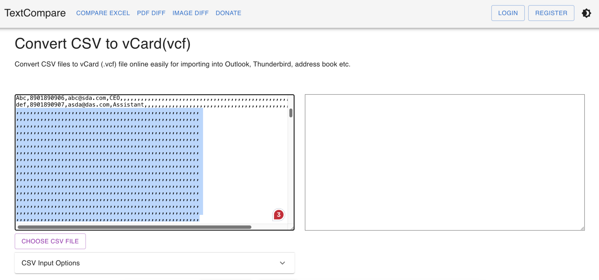 How to Convert Excel xlsx to Vcard vcf File